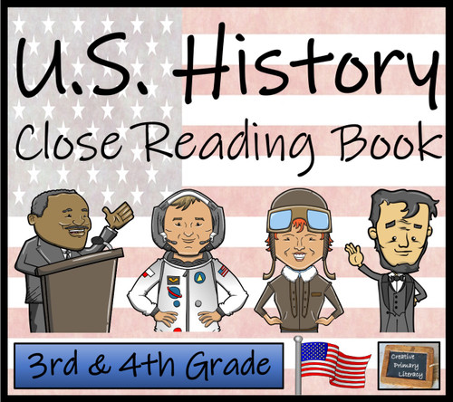 U.S. History Close Reading Comprehension Activity Book | 3rd Grade ...