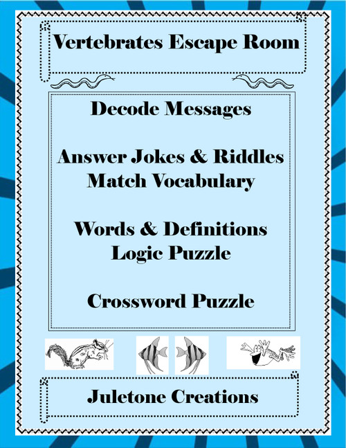 Vertebrate Escape Room - Amped Up Learning