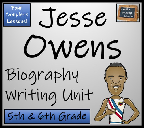 Jesse Owens Biography Writing Unit | 5th Grade & 6th Grade - Amped Up ...
