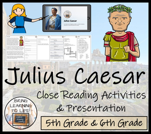 Julius Caesar - 5th & 6th Grade Close Reading Activity