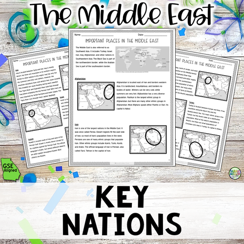 Geography in the Middle East (SS7G5b) - Amped Up Learning