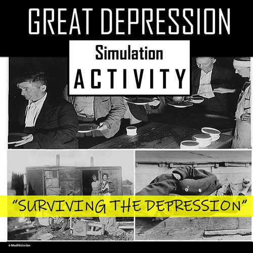 Great Depression- "Surviving the Depression" Group Activity (Super ...