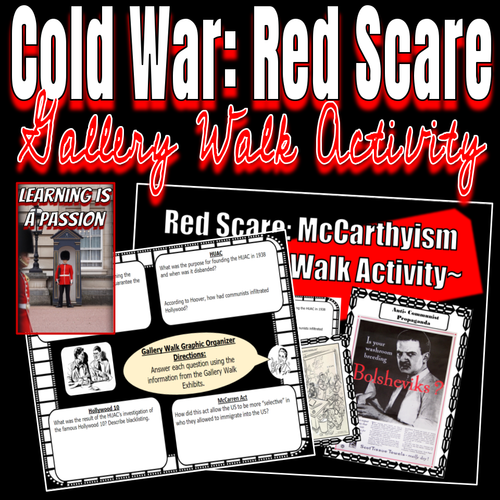 Cold War | Red Scare | McCarthyism | A Gallery Walk Student Activity ...