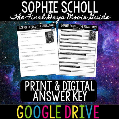 Sophie Scholl: The Final Days Movie Guide - Distance Learning