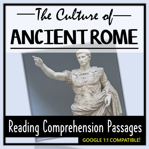 Ancient Rome Reading Comprehension- The Culture of Rome! - Amped Up ...
