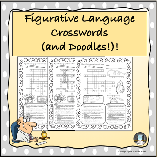 Figurative Language Crosswords (and Doodles!)! - Amped Up Learning