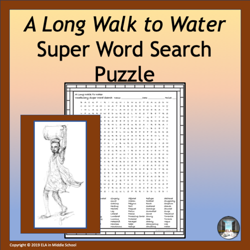 A Long Walk to Water Super Word Search - Amped Up Learning