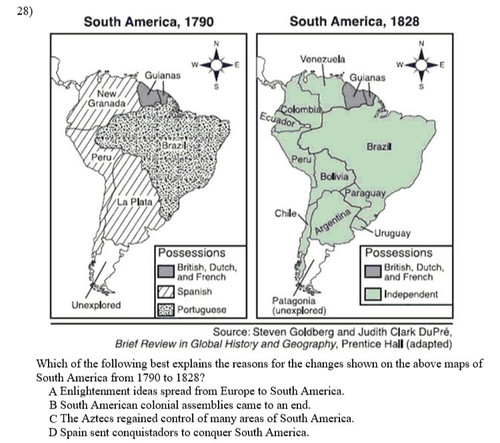 World History Unit 9 Test (Enlightenment, American Rev, French Rev ...
