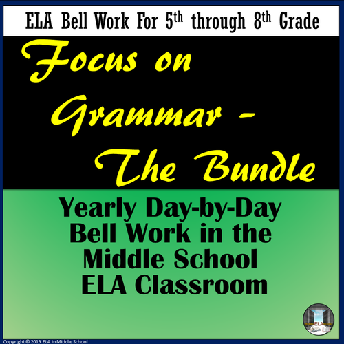 Focus on Grammar - The Bundle Remote Ready Resource - Amped Up Learning