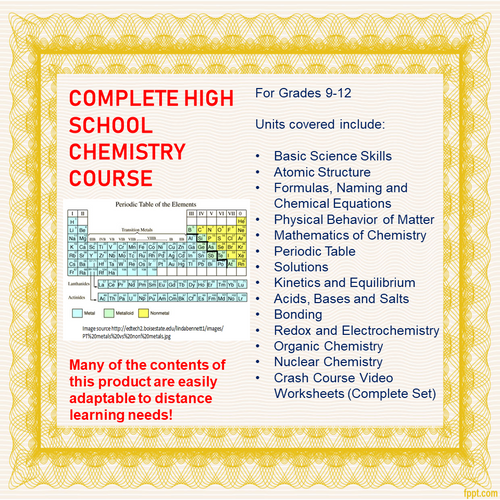 Complete High School Chemistry Course