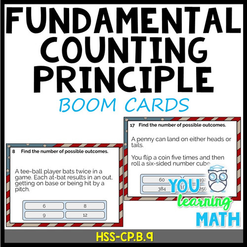 Fundamental Counting Principle: Digital BOOM Cards - 20 Problems ...