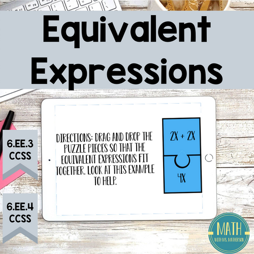 Equivalent Expressions Digital Online Learning Activity - FREE - Amped ...