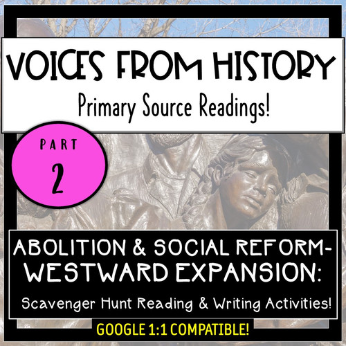 US History DISTANCE LEARNING- Primary Source Reading Skills! (Part 2: ...