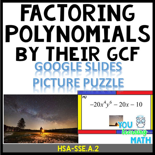 Factoring Polynomials by their Greatest Common Factor (GCF)