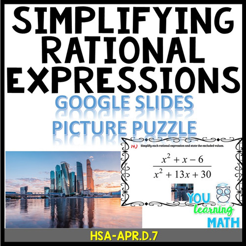 Simplifying Rational Expressions - Google Slides Picture Puzzle
