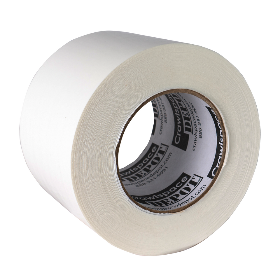 4" 7.5 Mil Polyethylene Sealing Tape - 180ft Roll | Crawlspace Depot