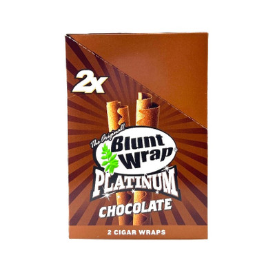 Double Platinum 2X Blunt Wrap Chocolate 25 ct - Sun Wholesale, Inc.