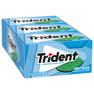 Trident Mint Bliss Val-U-Pak 12 ct - Sun Wholesale, Inc.