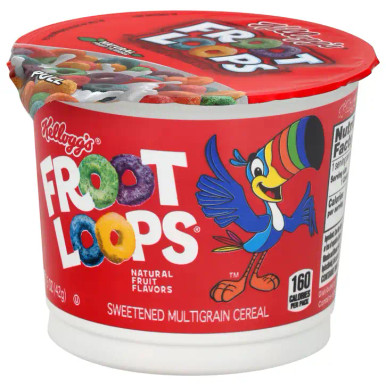 Kellogg's Froot Loops Cereal Cup 6 ct - Sun Wholesale, Inc.