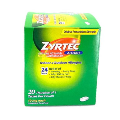 Zyrtec Allergy Dispenser 20/1 ct - Sun Wholesale, Inc.