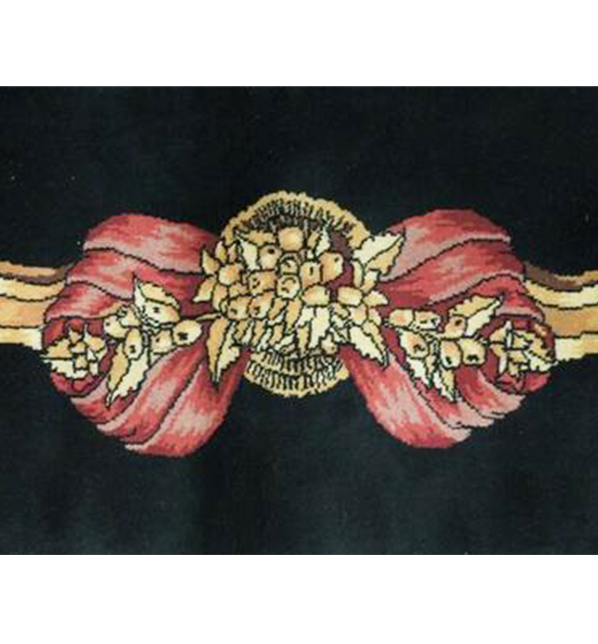 7x7 Square Black Handmade Rug French Design - Rugs.net