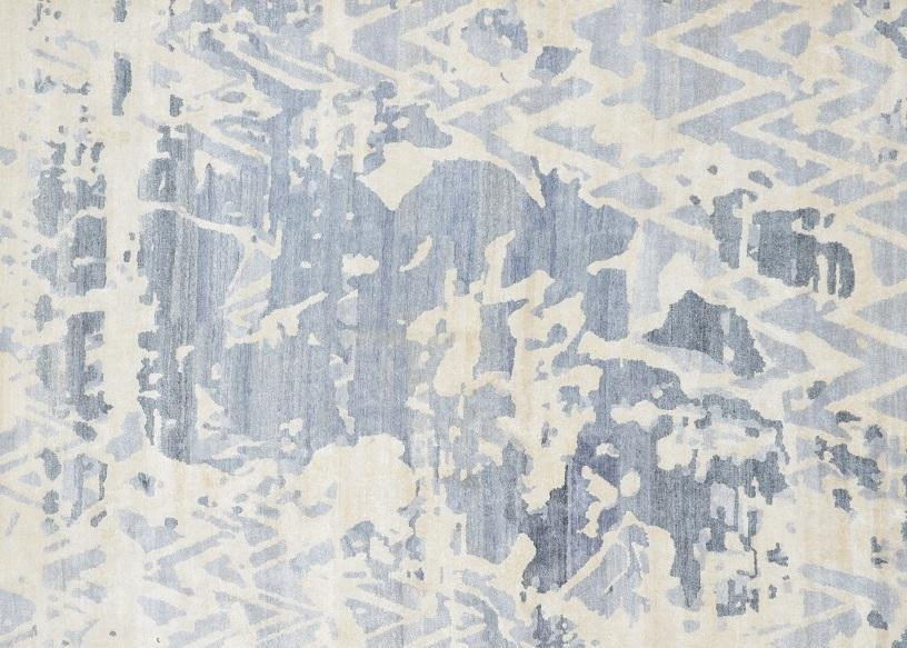 10 x 13 Modern Handmade Silky Abstract Rug