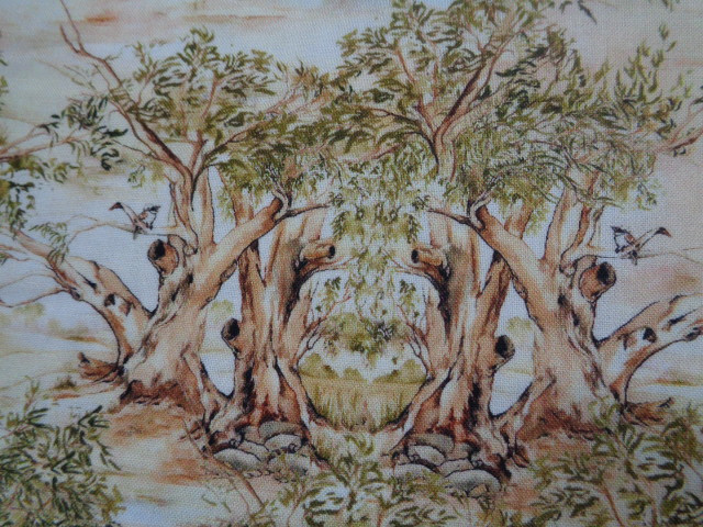 Waltzing Matilda Gum Trees All Over Col 0207J - Sew Many Stitches