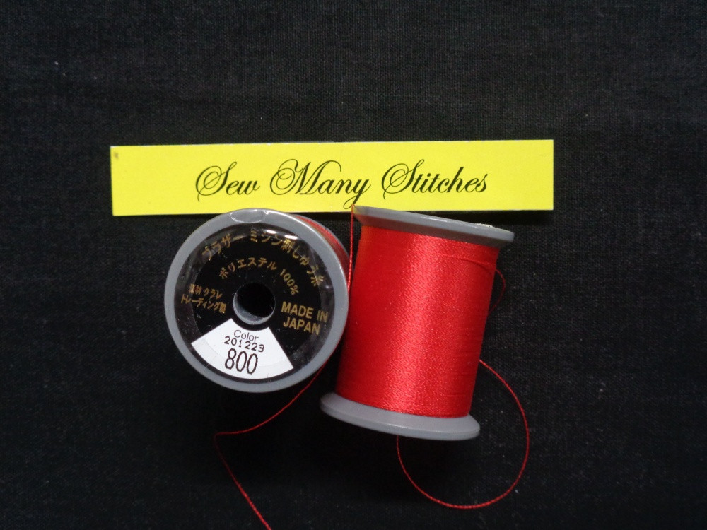 Brother Embroidery Thread Red 800N - Sew Many Stitches