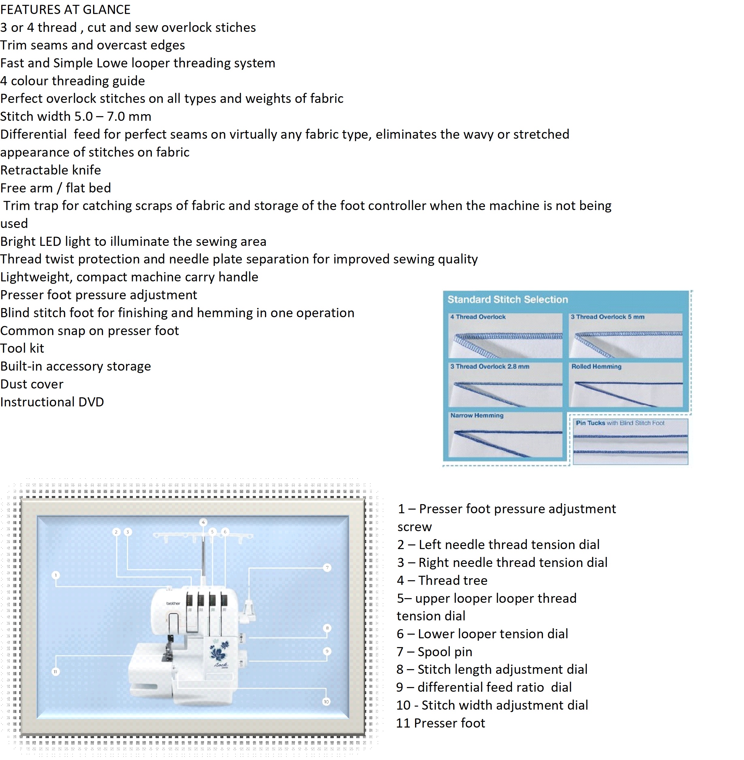 Brother Overlock 2504D Machine - Sew Many Stitches