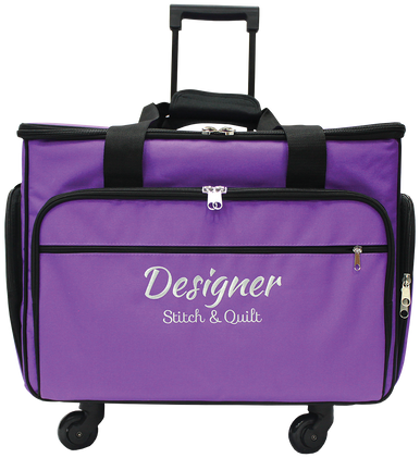 Large Trolley Case Purple - Sew Many Stitches