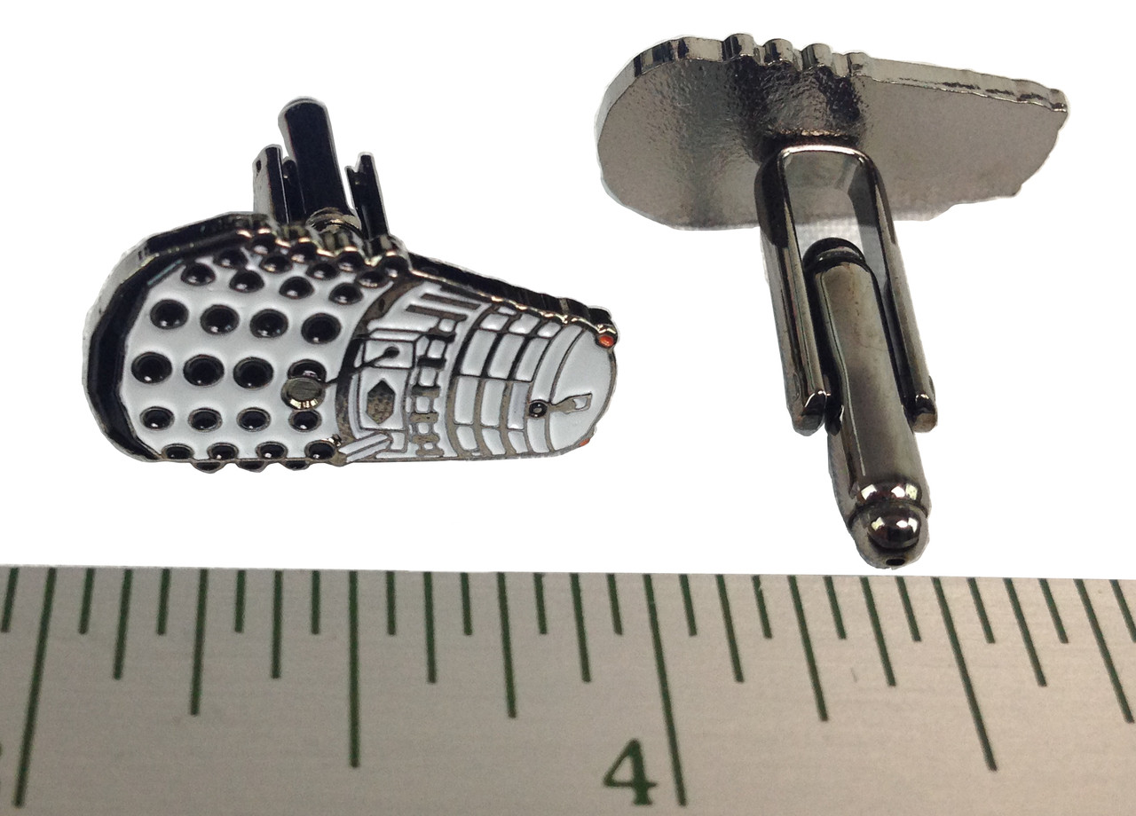 Doctor Who Cufflinks - WHITE DALEK - Doctor Who Store