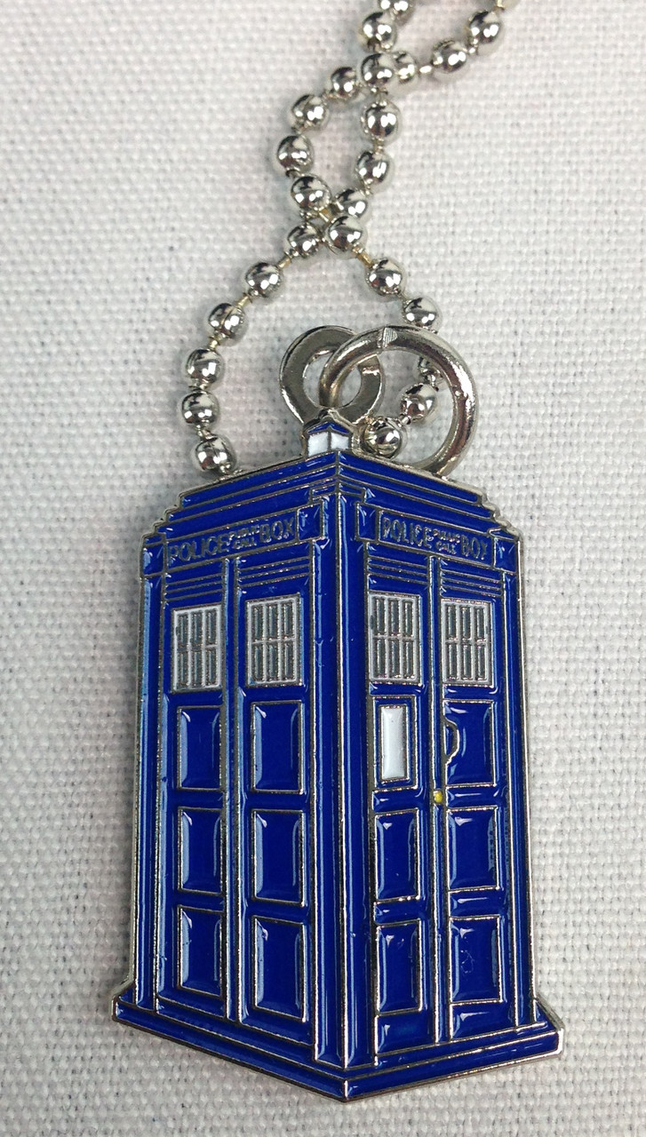 Doctor Who: TARDIS Pendant Necklace with 24" chain - Doctor Who Store