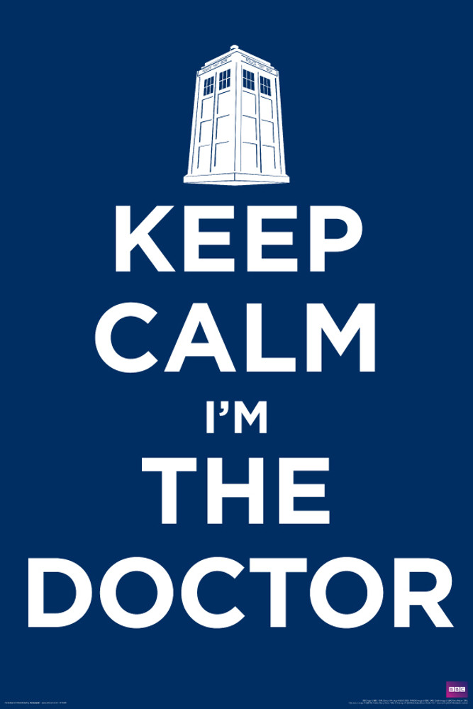 Doctor Who: KEEP CALM I'M THE DOCTOR Poster - 24" X 36" - Doctor Who Store
