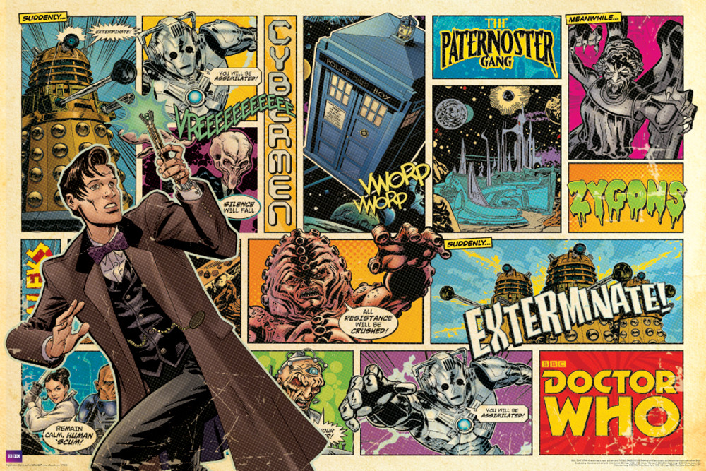 Doctor Who: Comic Cover Art Poster - 36" X 24" - Doctor Who Store