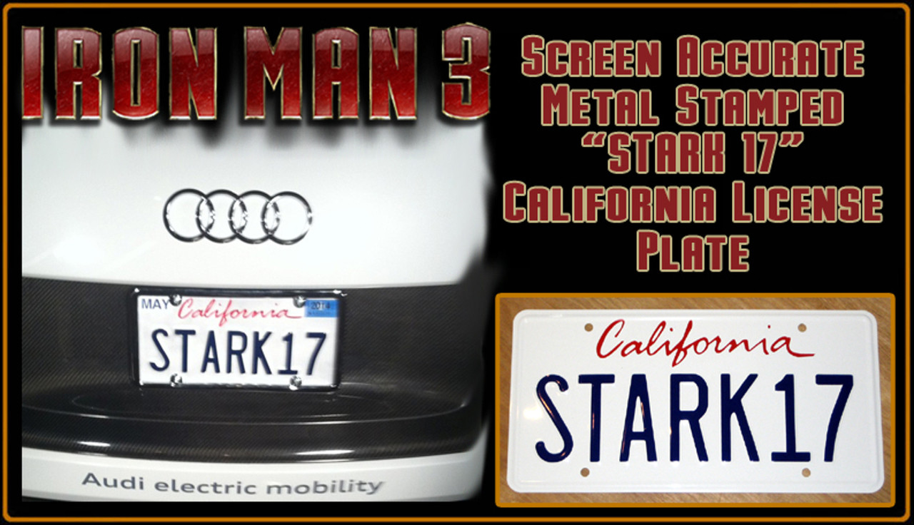 IRON MAN 3 (Marvel Movie) - "STARK17" - Prop Replica Metal Stamped ...