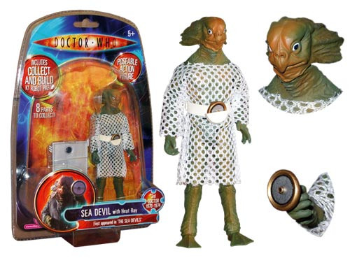 Doctor Who - SEA DEVIL (with Heat Ray) Giant Robot Build-A-Figure ...