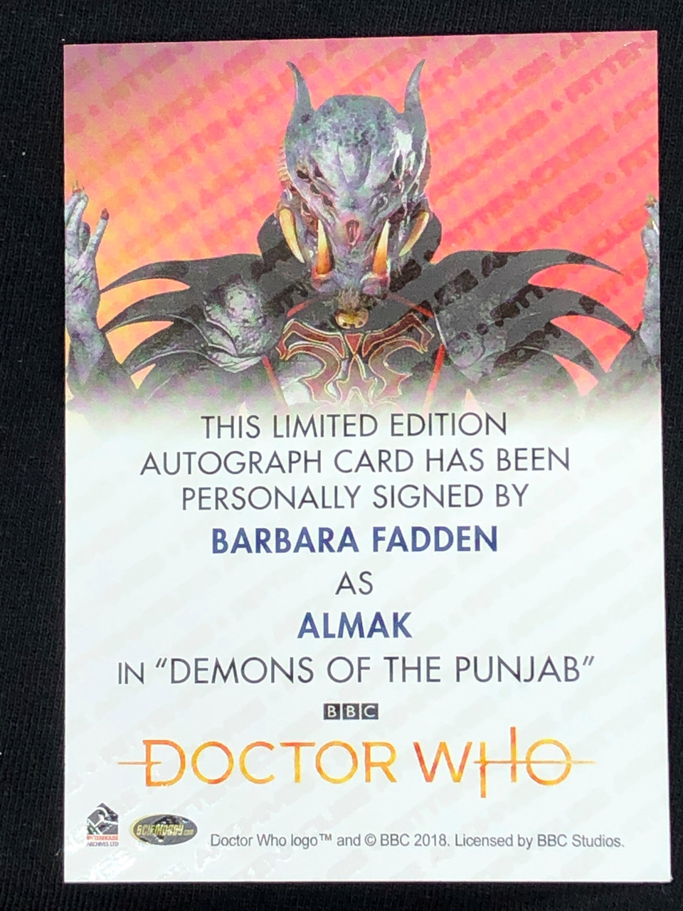 Doctor Who: Series 11 & 12 Autograph Trading Card - BARBARA FADDEN as ...