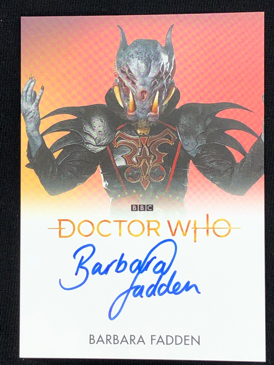 Doctor Who: Series 11 & 12 Autograph Trading Card - BARBARA FADDEN as ...