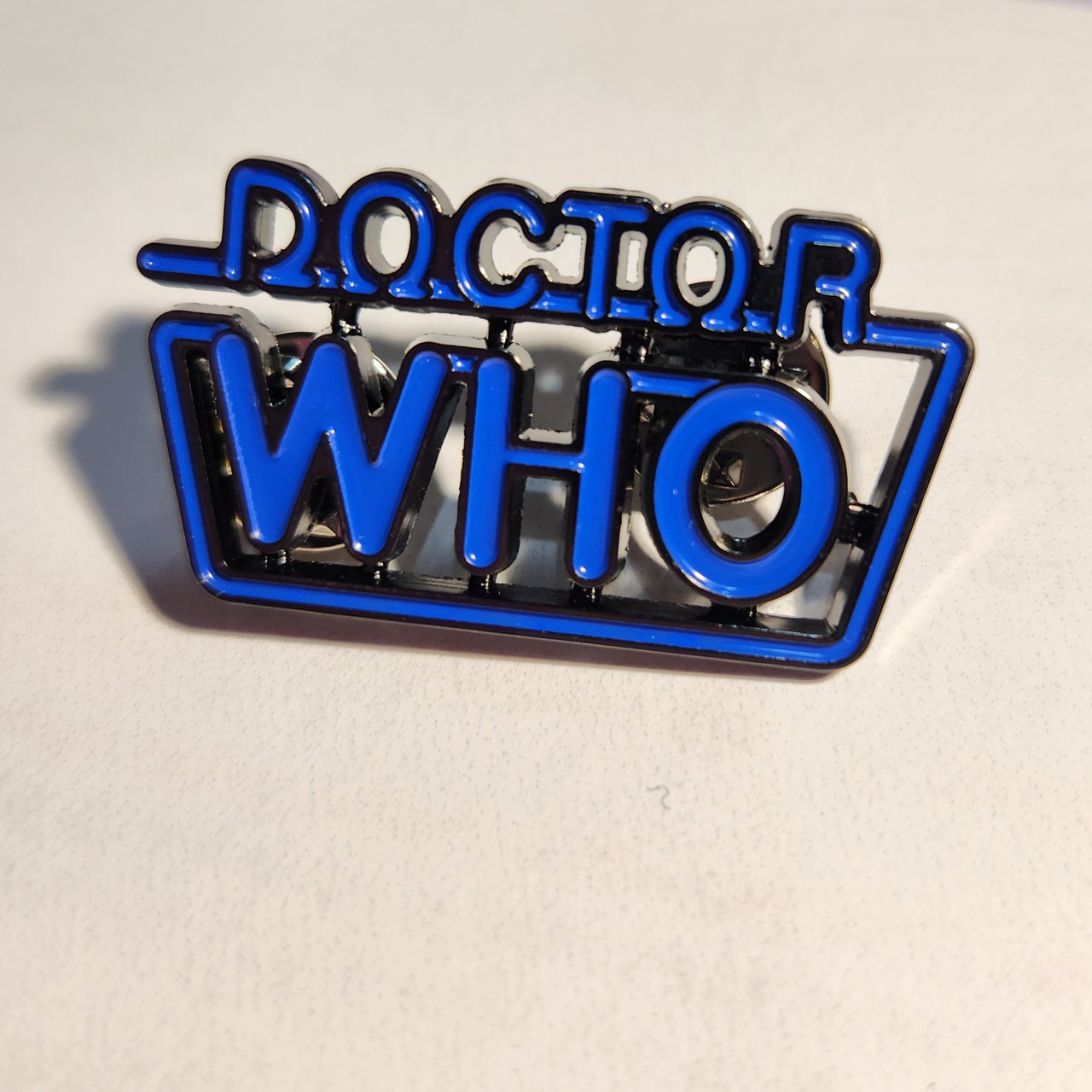 Doctor Who Exclusive Lapel Pin - Vintage 1980's Logo Blue - Classic ...