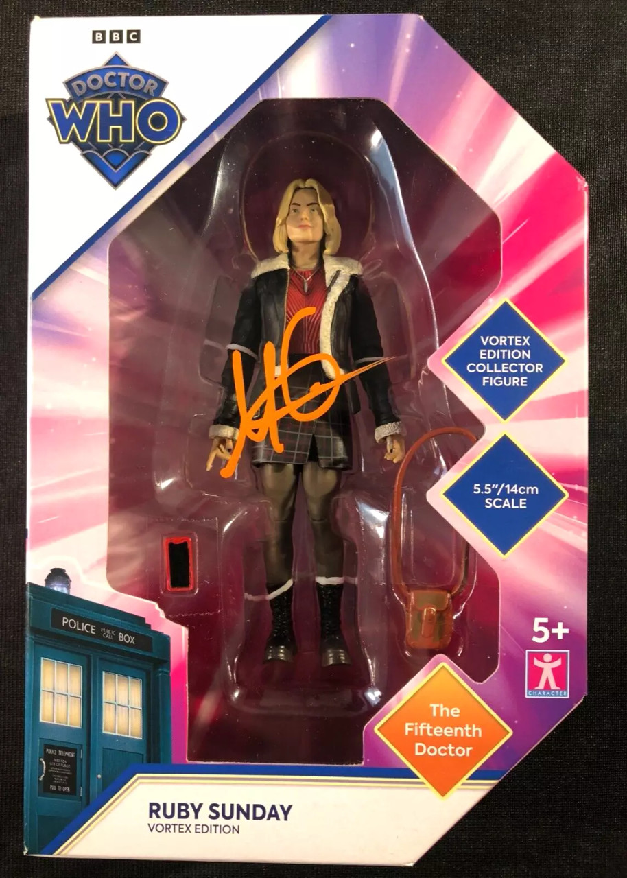 Doctor Who: FIFTEENTH DOCTOR & RUBY SUNDAY - Signed Action Figure set ...