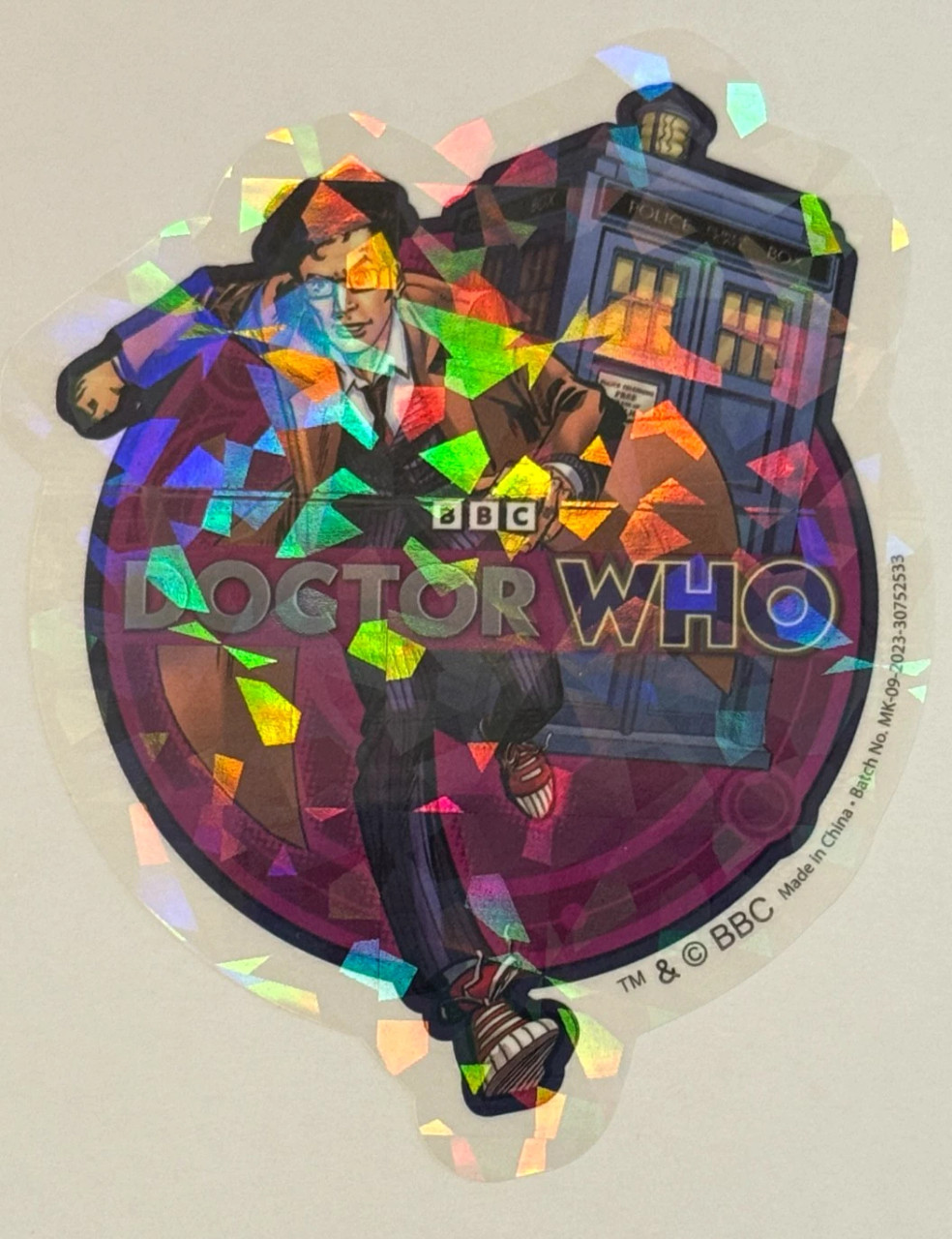 Doctor Who 10th Doctor (David Tennant) Full-Color BBC Licensed Sticker ...