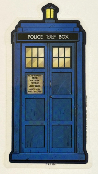 Doctor Who TARDIS Full-Color BBC Licensed Sticker - Doctor Who Store
