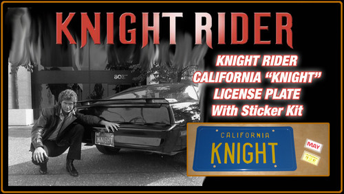 KNIGHT RIDER (1980s TV Series) - "KNIGHT" - Prop Replica Metal Stamped ...