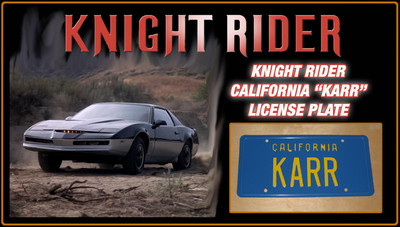 KNIGHT RIDER (1980s TV Series) - "KARR" - Prop Replica Metal Stamped ...