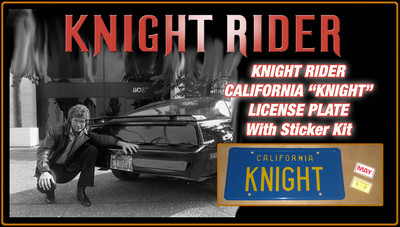 KNIGHT RIDER (1980s TV Series) - "KNIGHT" - Prop Replica Metal Stamped ...