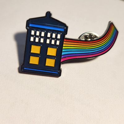 Doctor Who Exclusive Lapel Pin - Pride TARDIS - Doctor Who Store