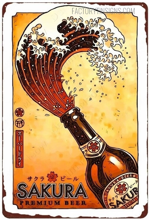Sakura Premium Beer - FactoryTinSigns