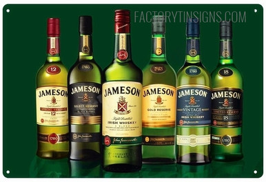 Jameson Irish Whiskey Metal Signs - FactoryTinSigns