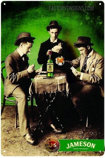 Jameson Irish Whiskey Retro Tin Signs - FactoryTinSigns
