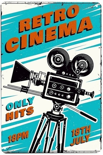 Retro Cinema Vintage Metal Signs